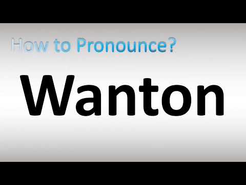 How to Pronounce Wanton