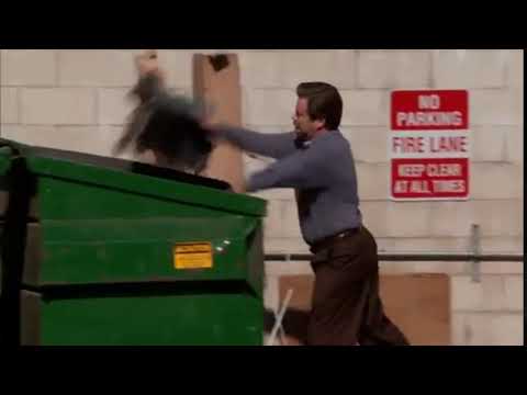 Ron Swanson saw, Throws Out his Computer and then Throws Out his Computer as a Plot twist
