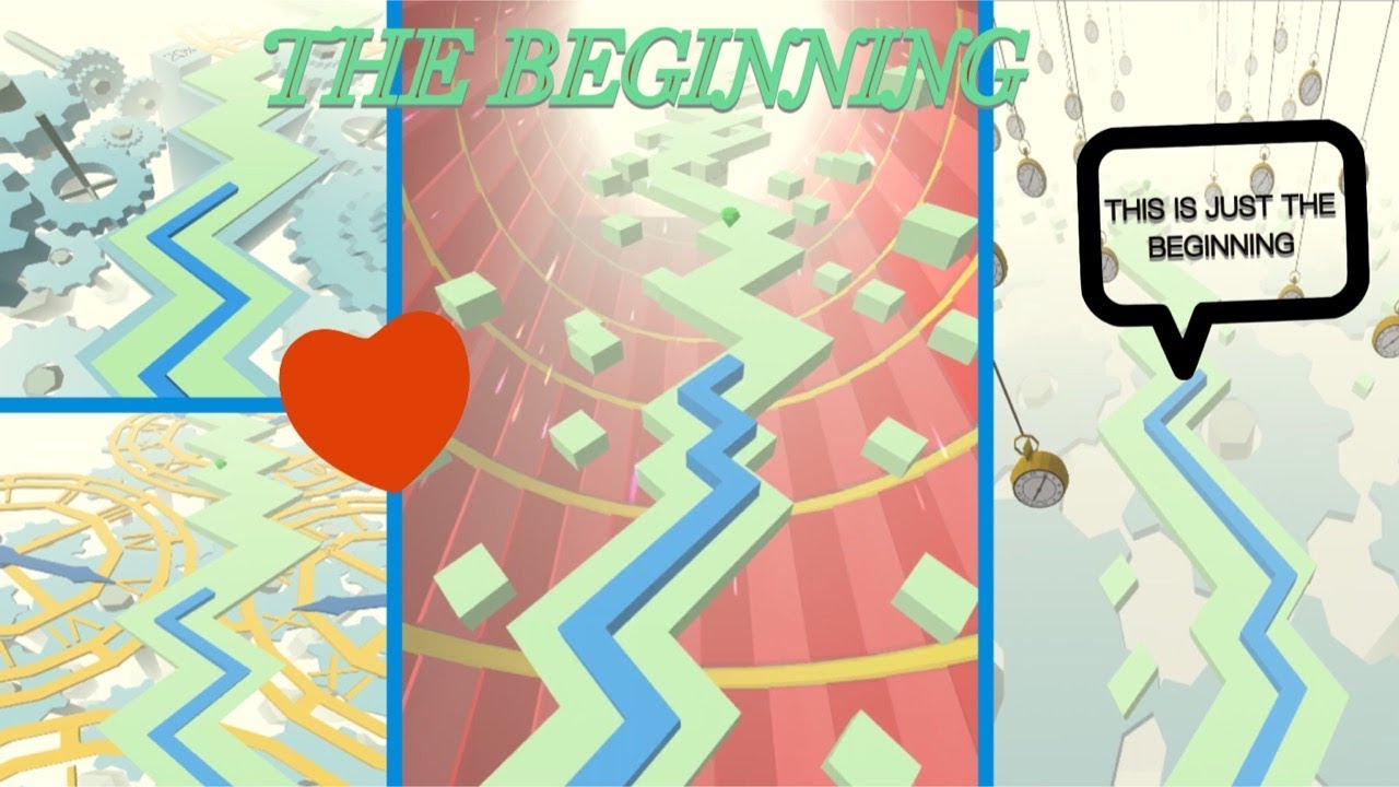 Dancing Line “The Beginning” 100% completed - all gems collected (I fell in love with this level 😍)