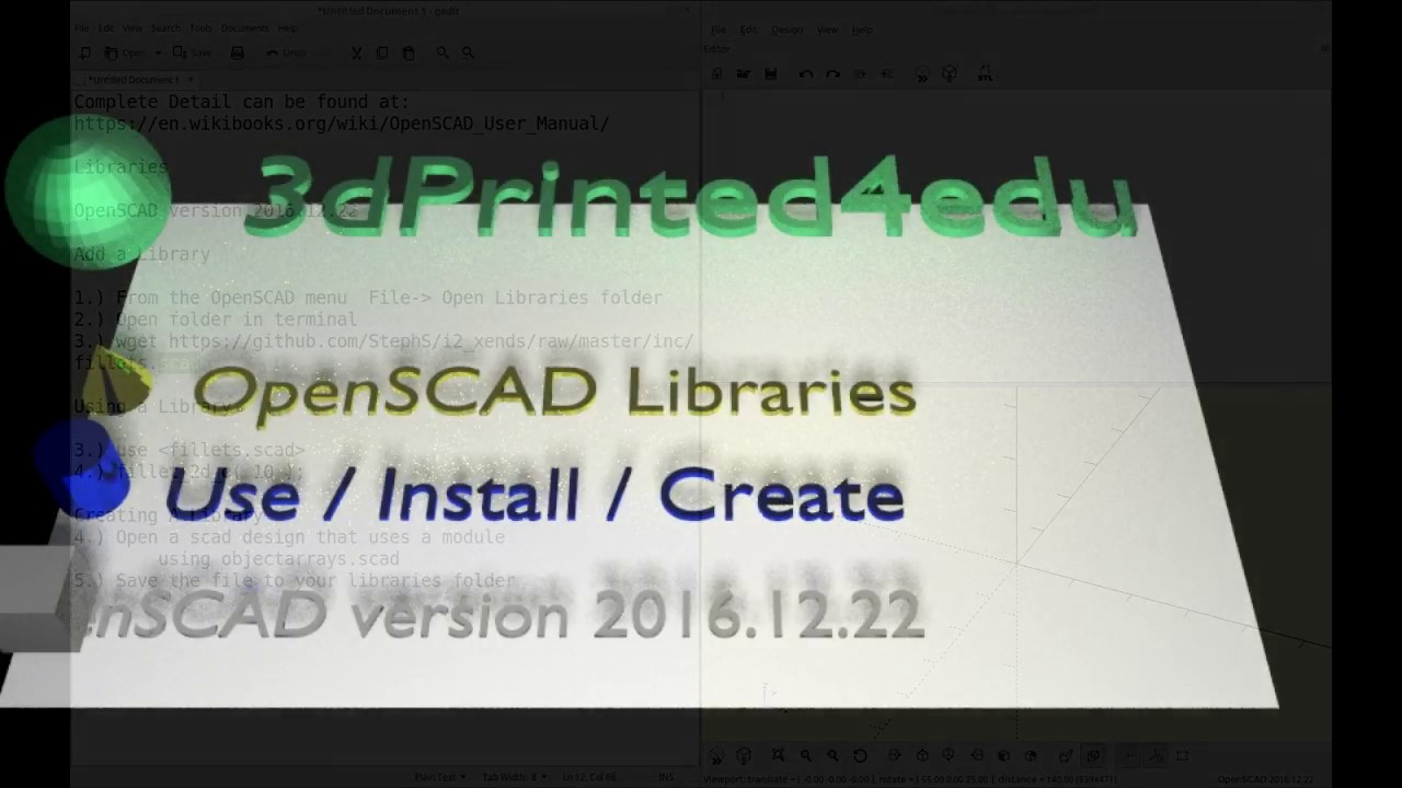 OpenSCAD - Using Libraries for better code re-use.