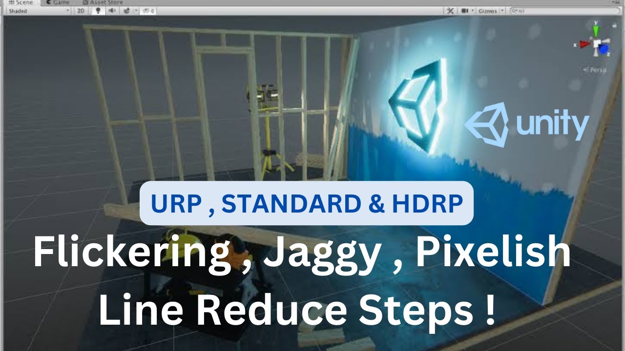 How to Reduce Flickering / Jaggy / Pixelish Lines in UNITY [URP , Standard & HDRP ] | VR