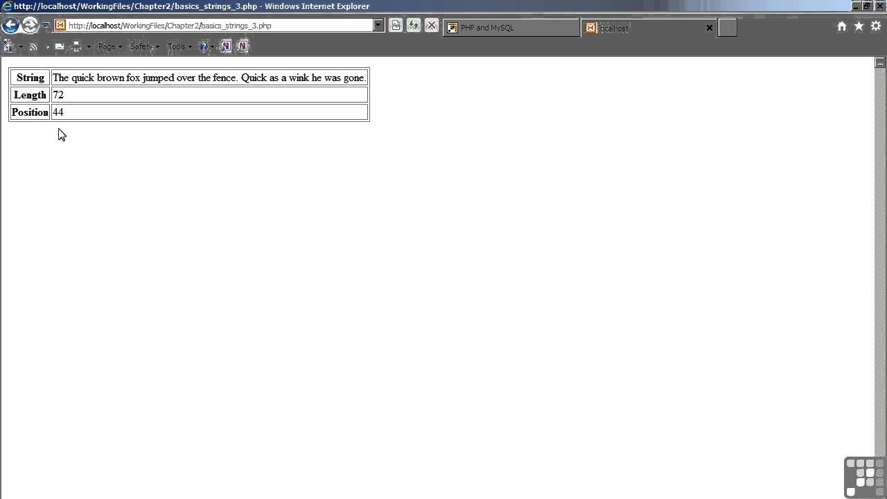 PHP and MySQL Tutorial | Working With Strings