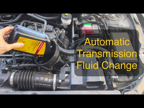 CVT Transmission Fluid Change (ATF) on a 10th generation Honda Civic (2016 - 2021) #cvt #atf
