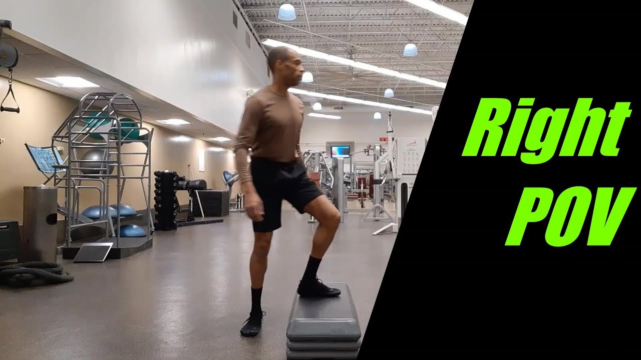 Rotational Step Up & Down to Balance: Alternating