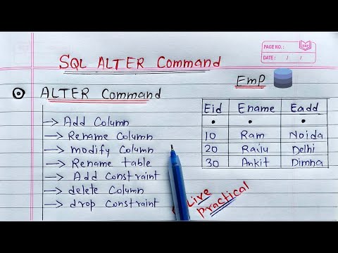 Learn SQL ALTER COMMAND | add delete modify and rename column table in oracle - Mind Luster