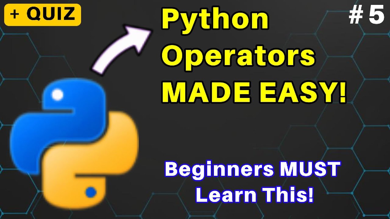 5. Python Arithmetic & Comparison Operators Explained (Beginner Tutorial)  #python #tutorial