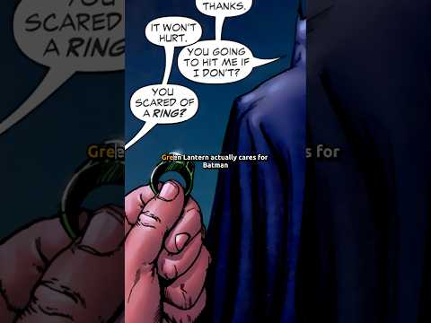 Batman Tries Out The Lantern Ring...
