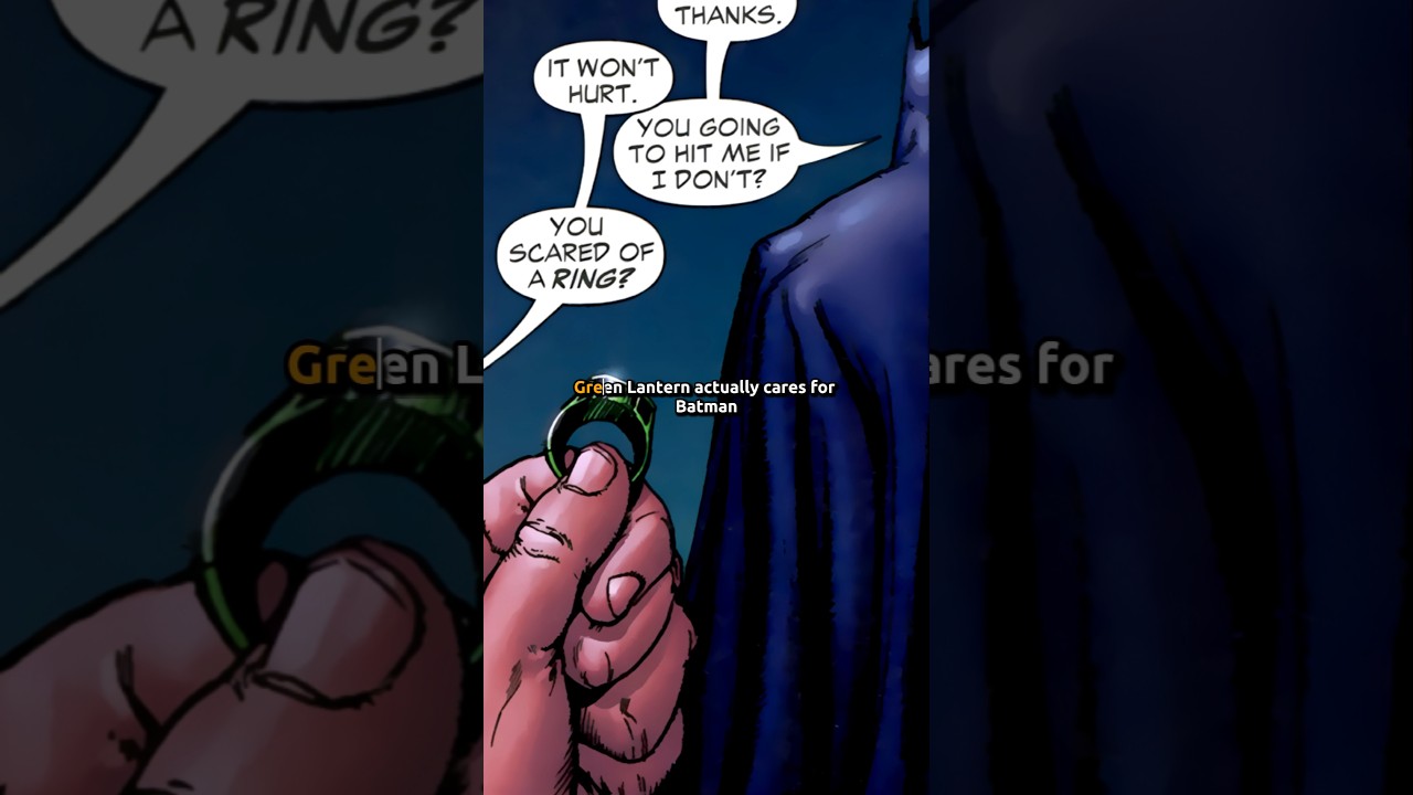 Batman Tries Out The Lantern Ring...