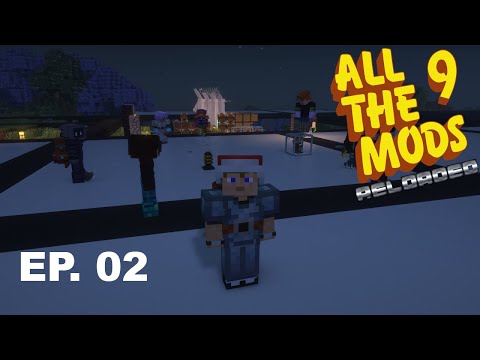 All The Mods 9 Reloaded Ep. 02 - Flux Networks, Backpacks And Easy Enderpeals!