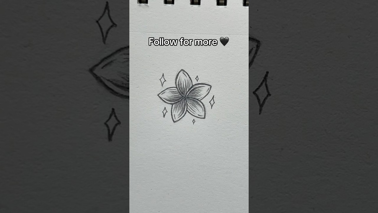 Easy Flower Drawing Tutorial ✨ #drawing #howtodraw #easydrawing #arttutorial #shortvideo #shorts