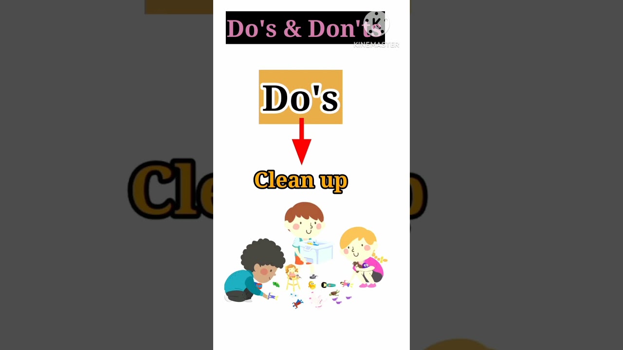 Do's & Don'ts in classroom#dosanddonts #classroomrules #kidslearning @comenlearn27