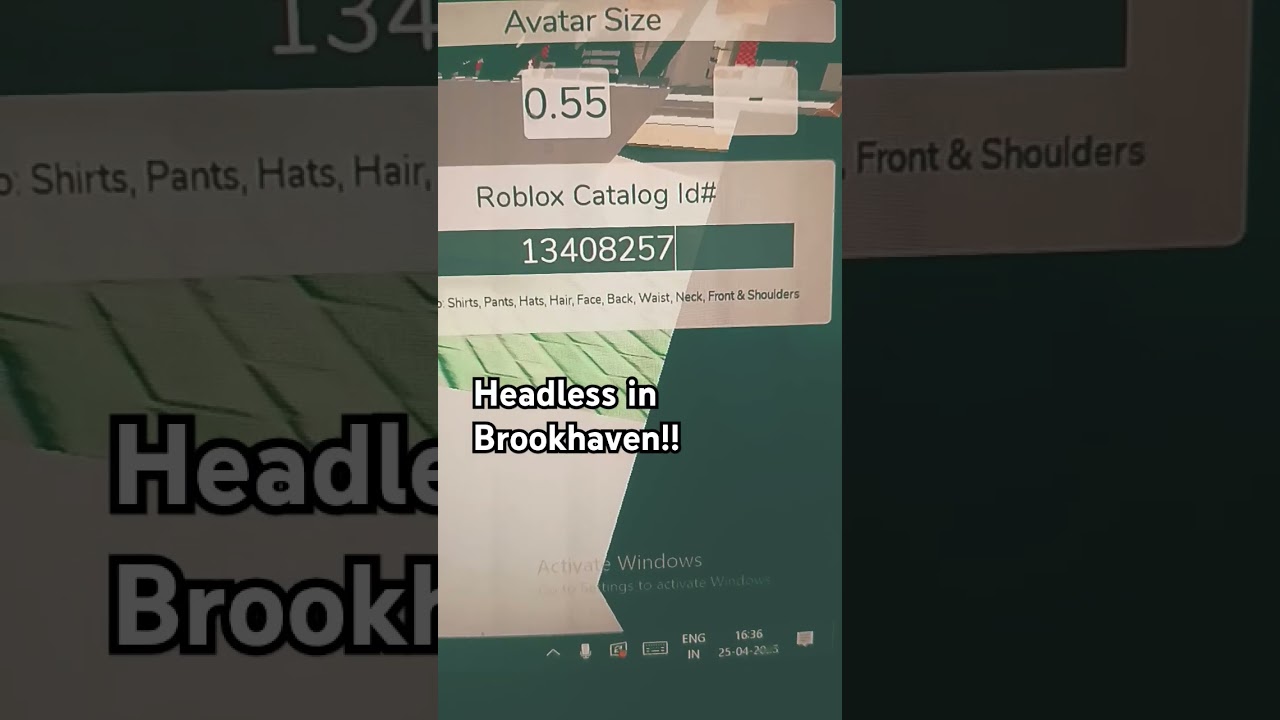 Headless in Brookhaven #roblox #brookhaven #code#headless