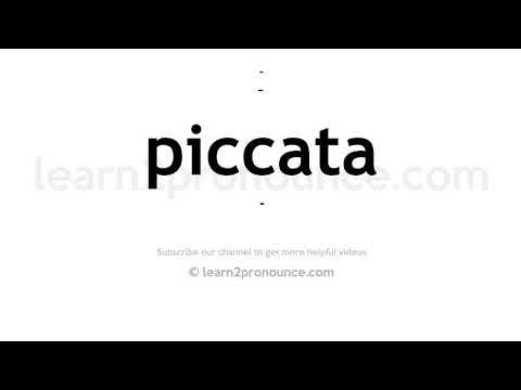 How to pronounce Piccata | English pronunciation