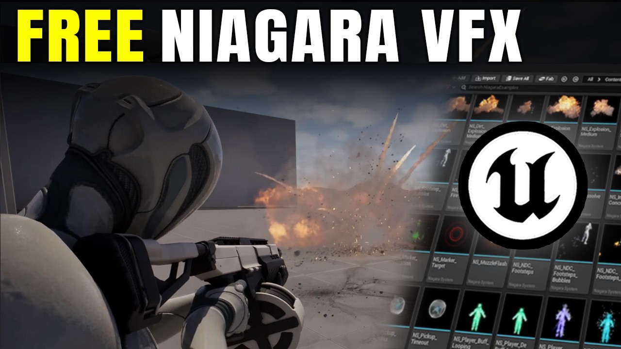 50+ FREE Niagara VFX Sample Project | Unreal Engine 5.7