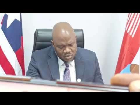 Sen. Nyan D. Twayan addresses the media | MyLiberianPeople