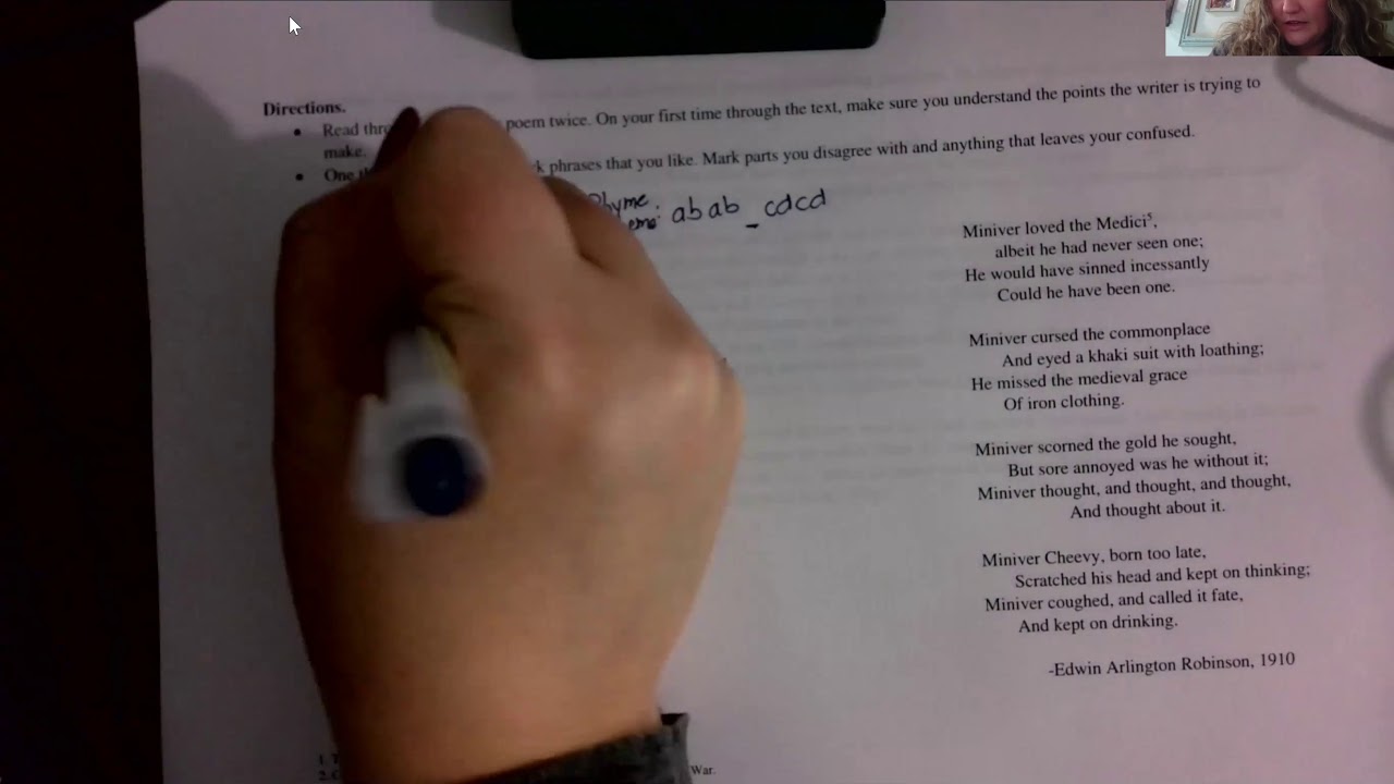 Miniver Cheevy   annotations
