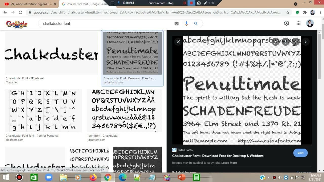 Google Chrome With Chalkduster Penultimate