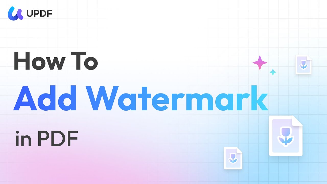 How to Add Text or Image Watermarks in PDF | UPDF User Guide