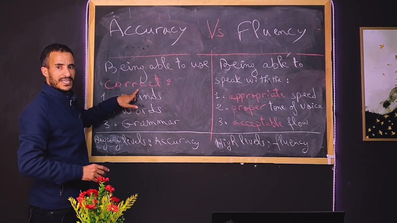 TESOL course: Accuracy Vs Fluency in speaking