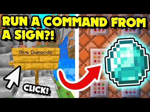 How to Run a Command FROM A SIGN in Minecraft 1.19 | Clickable Command Signs (Minecraft Tutorial)