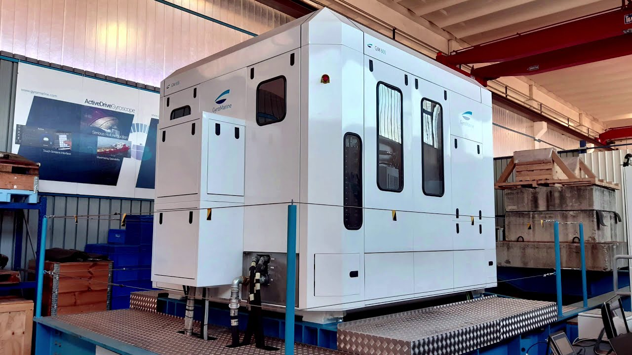 IMPRESSIVE! The Factory Test @ 1000 kNm of the World Largest Gyrostabilizer