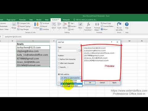 How To Add Semicolon To Each Cell In Excel?