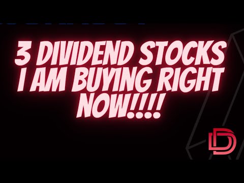 3 Dividend Stocks I am Buying Right Now ( Cheap Stocks too!)