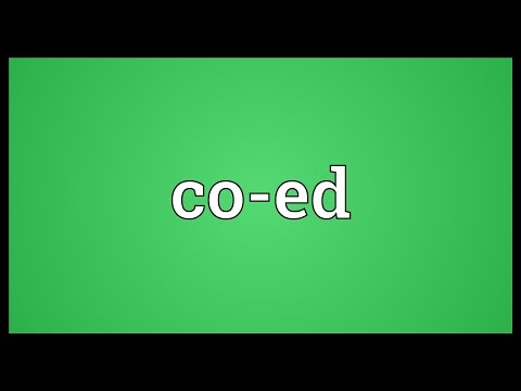 Co-ed Meaning