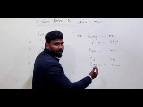 1- Minute Easy Trick to Remember Mountain Passes in Jammu & Kashmir