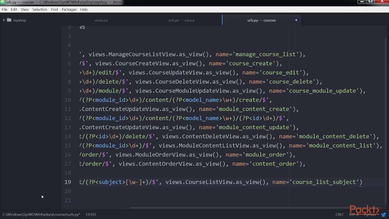 Django by Example : Displaying Courses | packtpub.com