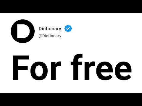 For free Meaning In English