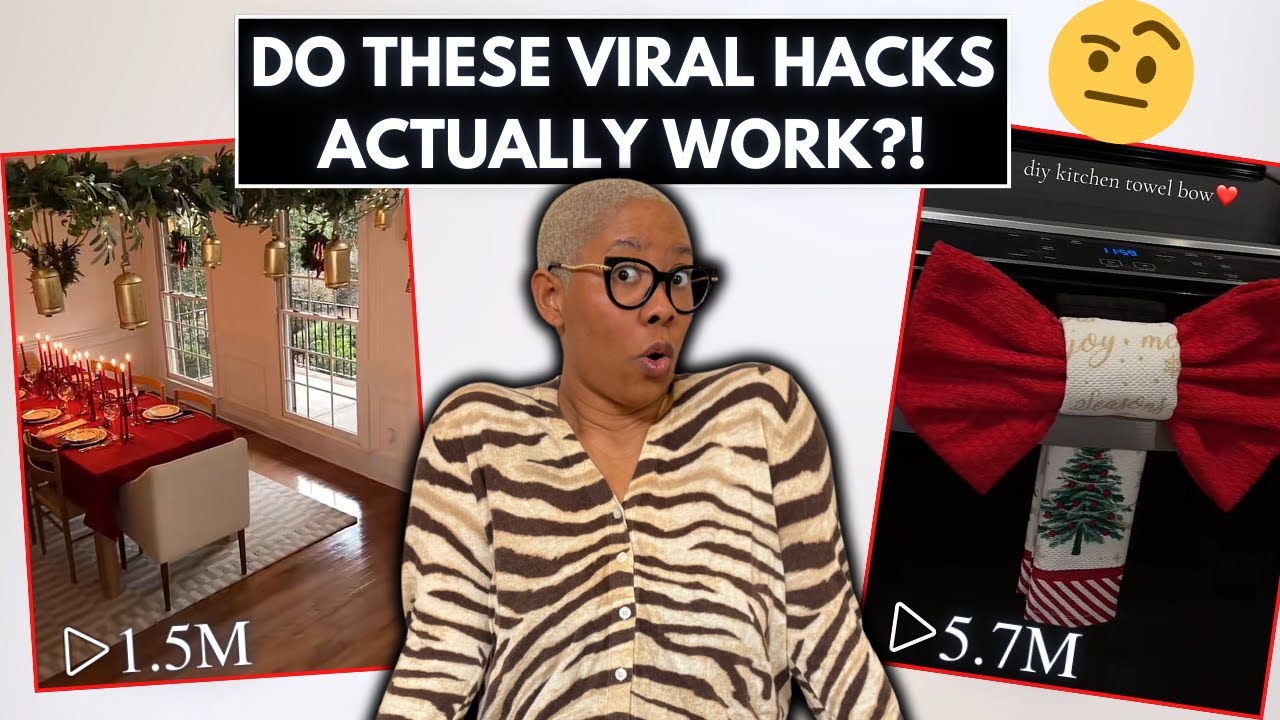Trying TikTok's Most Viral Holiday Home Hacks! Do They Actually Work?!