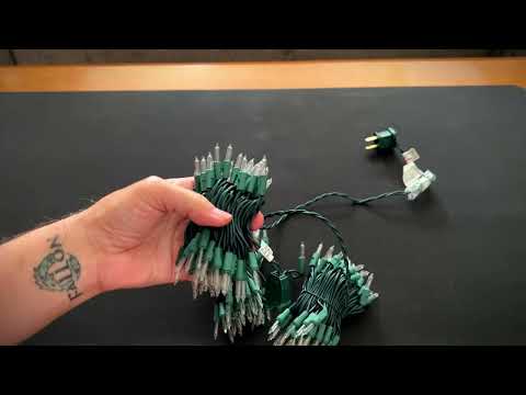Christmas Green Wire Fairy Lights