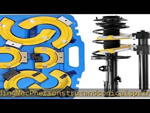 VEVOR Strut Spring Compressor Set, Macpherson Strut Spring Compressor Kit, Interchangeable Fork Str