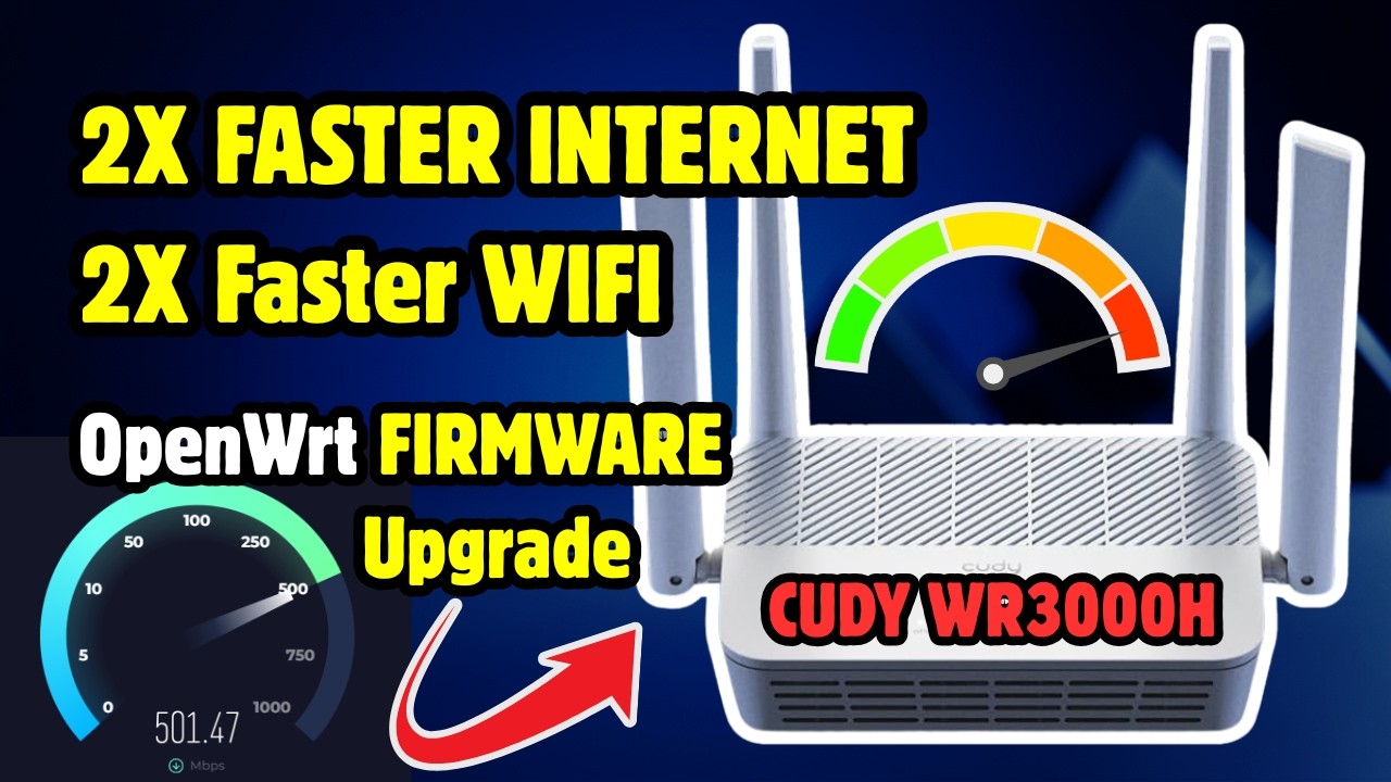 Cudy WR3000H OpenWrt 25.12.0: Upgrade Guide - Internet Speed Boost - 2X Faster WIFI 🚀