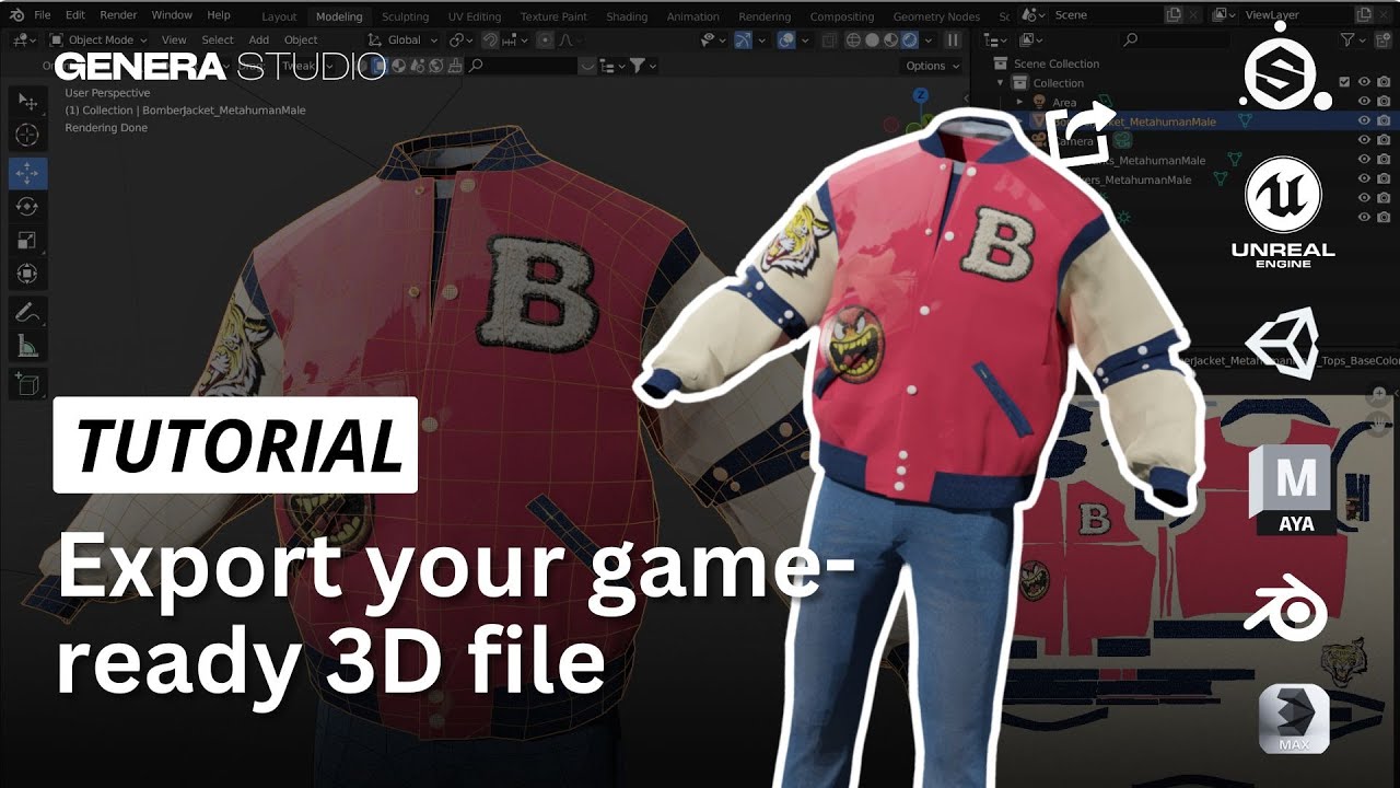 How to Export Your Metahuman Clothing | GENERA STUDIO Tutorial