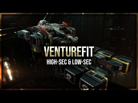 Venture Ore Mining Setup for Both High-Sec and Low-Sec – Eve Online