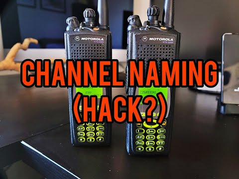 Channel Naming your Two-way Radios