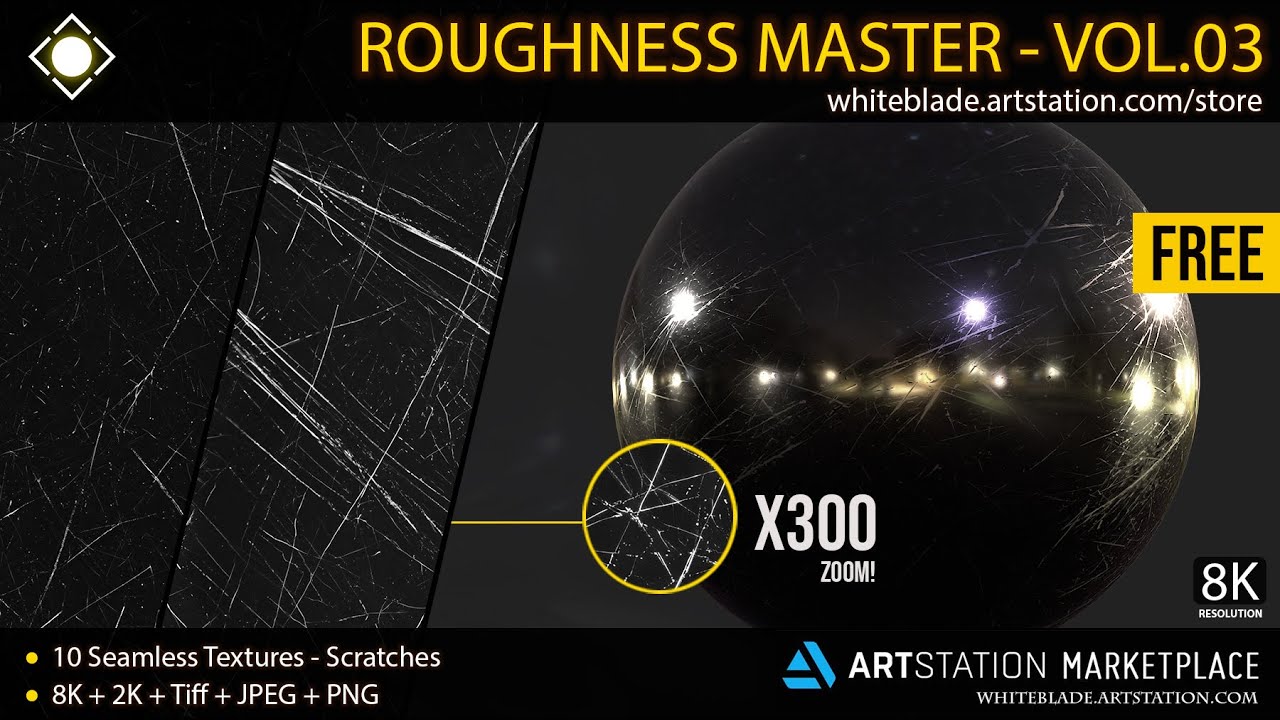 Roughness Maps 8K - FREE on Artstation