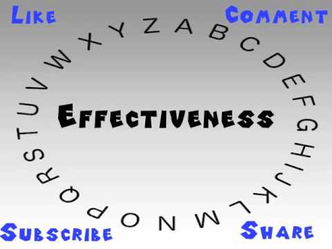 How to Say or Pronounce Effectiveness