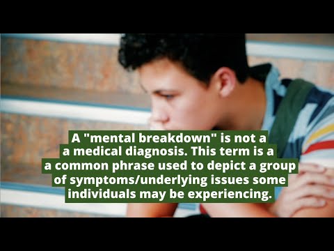 Mental breakdown symptoms