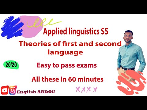 Applied linguistics S5: explanations with examples, the whole course. watch and pass exams easy