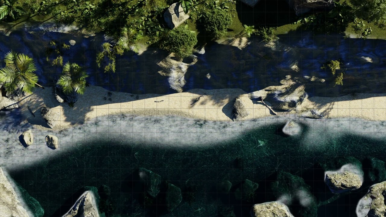 Animated Battlemap [4k UHD] - Beach Cliff