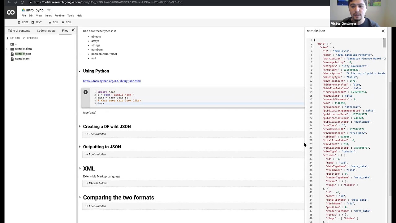JSON & XML with Python - Data Science M2S16 [2019-04-11]