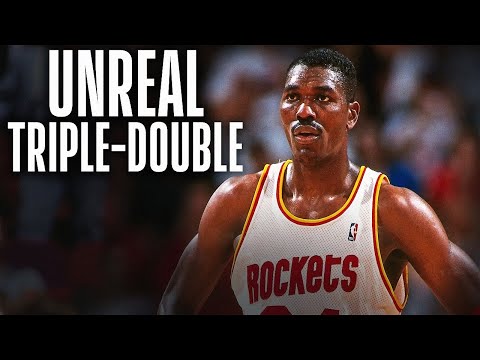 Triple double irréel, le match dingue d'Hakeem Olajuwon