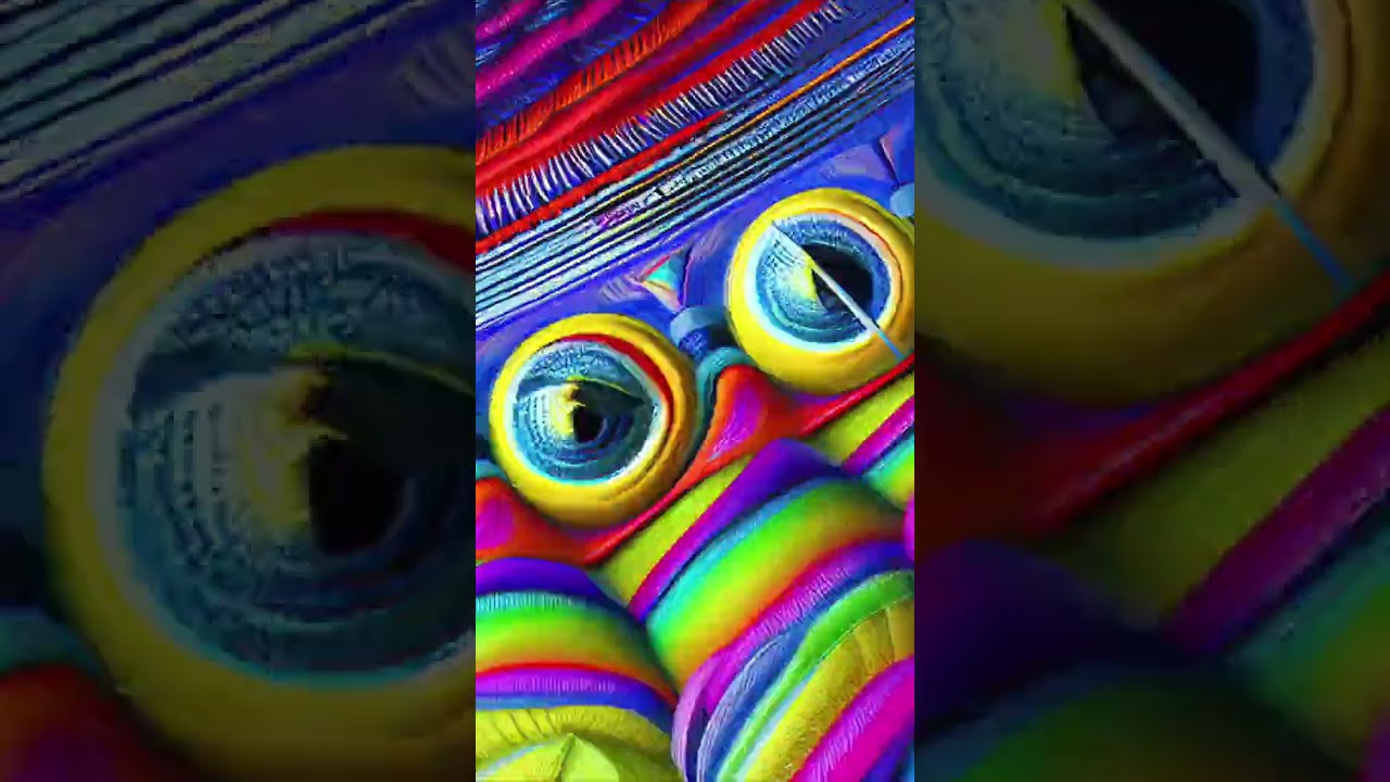 Colorful Trip - Stable Diffusion - Deforum - #Shorts