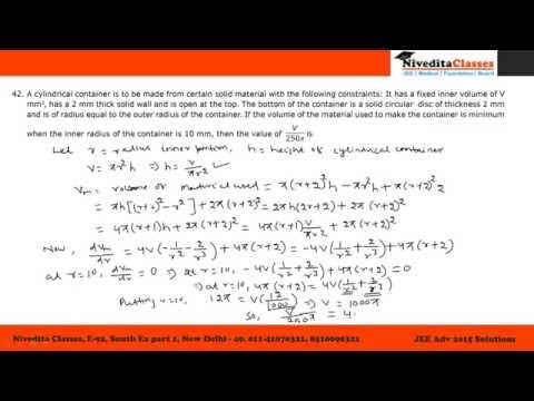JEE Advance Solution 2015 Nivedita Classes Best IIT JEE Coaching in Delhi