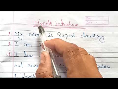 write short note on self introduce?Discribe about self introduce?Rupesh technical channel introduce