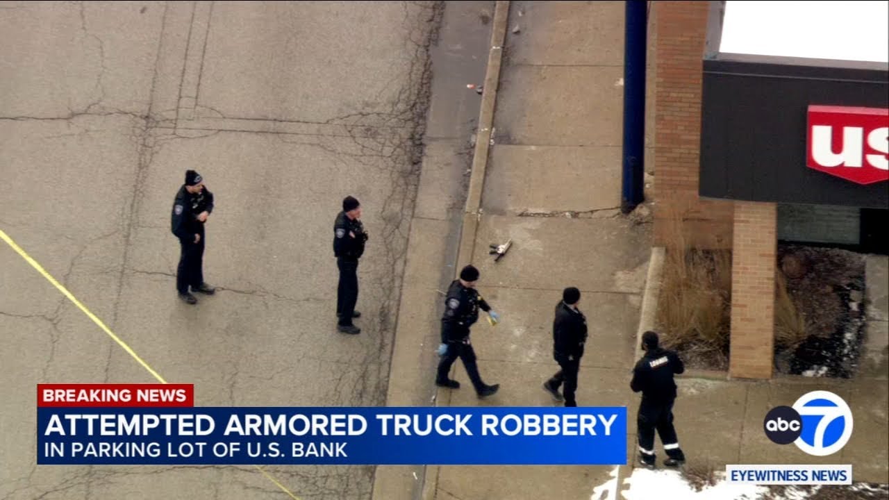Armored truck attempted robbery sparks large police response outside south suburban bank: official