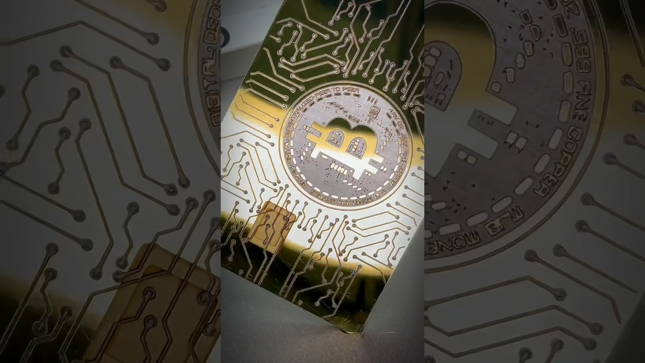 Design Your Own Custom Metal Card 🔥💳 Link In Bio! #cardluxe #reels #gold #bitcoin #crypto #shorts